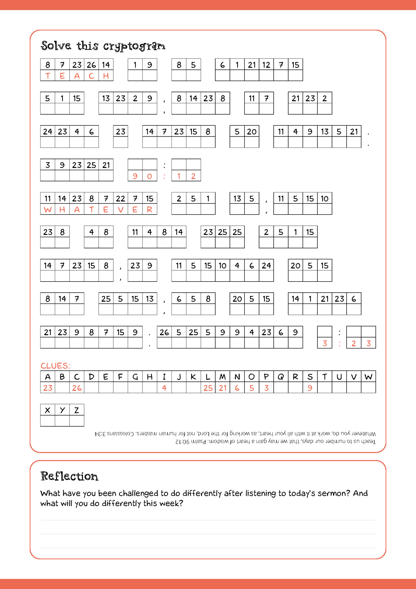 Steward of my Time - Kids Activity Sheets - Stewardship